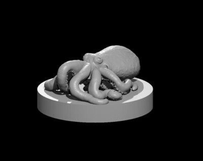 Octopus Monster Manual 28mm Scale DND D&D Tabletop Mini | eBay