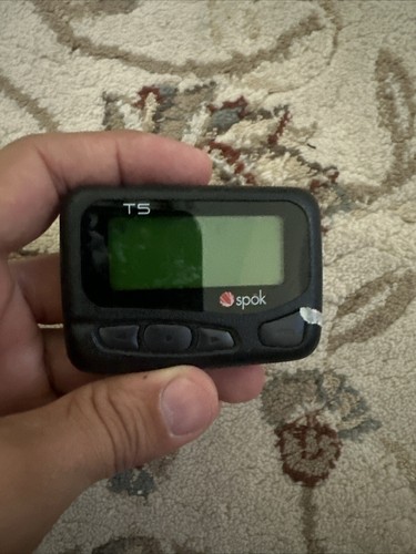 Sun Telecom T5 Spok Black Alphanumeric Encrypted Pager | eBay