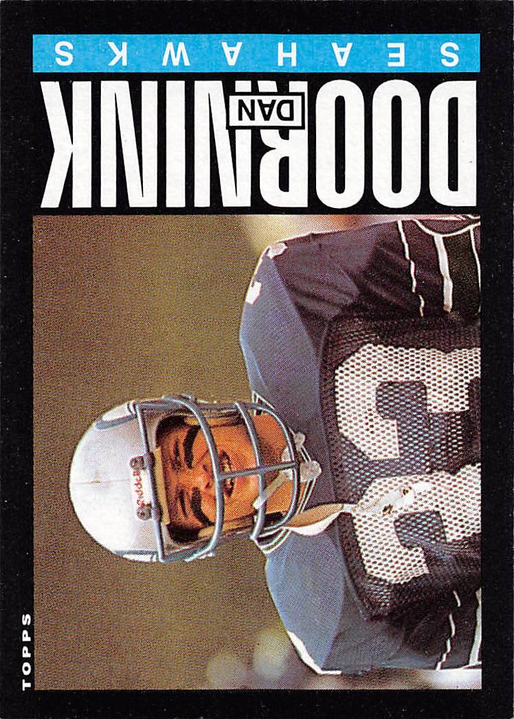 Dan Doornink 1985 Topps #383 Seahawks ID:24571 | eBay