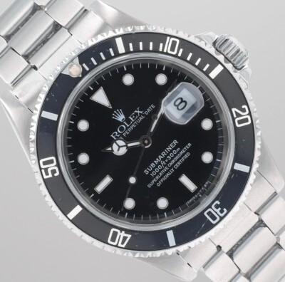 Rolex Submariner 16610 40mm Steel Black Dial Rotating Bezel Oyster Band ...