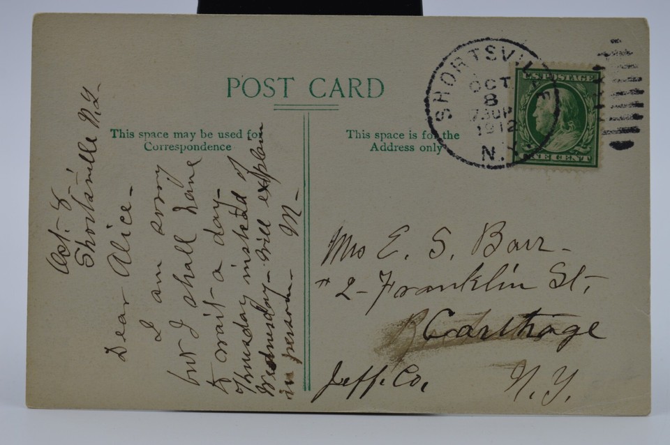 1912 - Outlet Bridge And Manchester Mills Manchester New York NY ...