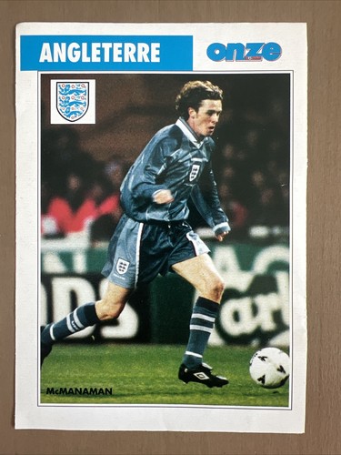 CARD ENGLAND 🏴󠁧󠁢󠁥󠁮󠁧󠁿 McMANAMAN EURO 1996 FICHE ONZE MONDIAL FOOTBALL | eBay