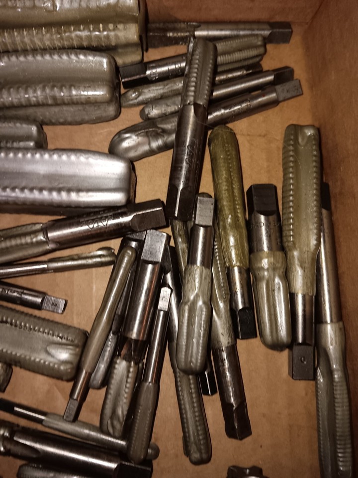 Machinist Tool Lot 50 Pcs. Thread Tapping Biting Drill Bits some NEW ...