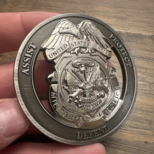 Amazing RARE Huge Military Police Department Challenge Coin Wild Two ...