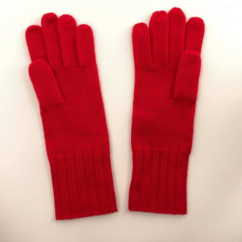 Banana Republic Thin Red Wool Winter Gloves Button Details | eBay
