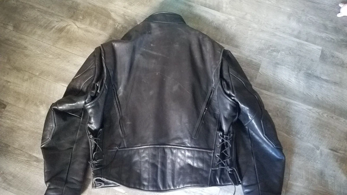BATES Genuine LEATHER BIKER JACKET, 57% OFF