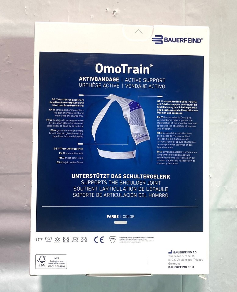 Bauerfeind Omotrain Shoulder Active Support - Universal Left & Right ...