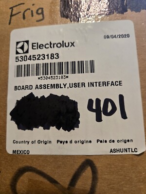 OEM Frigidaire 5304523183 Control Board Assembly - User Interface ...