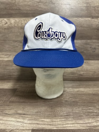 Vintage Dallas Cowboys Sports Specialties Script Mesh Snapback Hat Rope ...