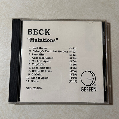 Beck: Mutations - UK Promo CD-R, 1998 (Geffen Records – GED 25184) Test ...