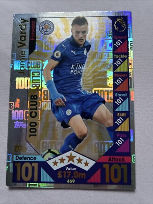 Jamie Vardy 100 Club Card Match Attax Card | eBay UK