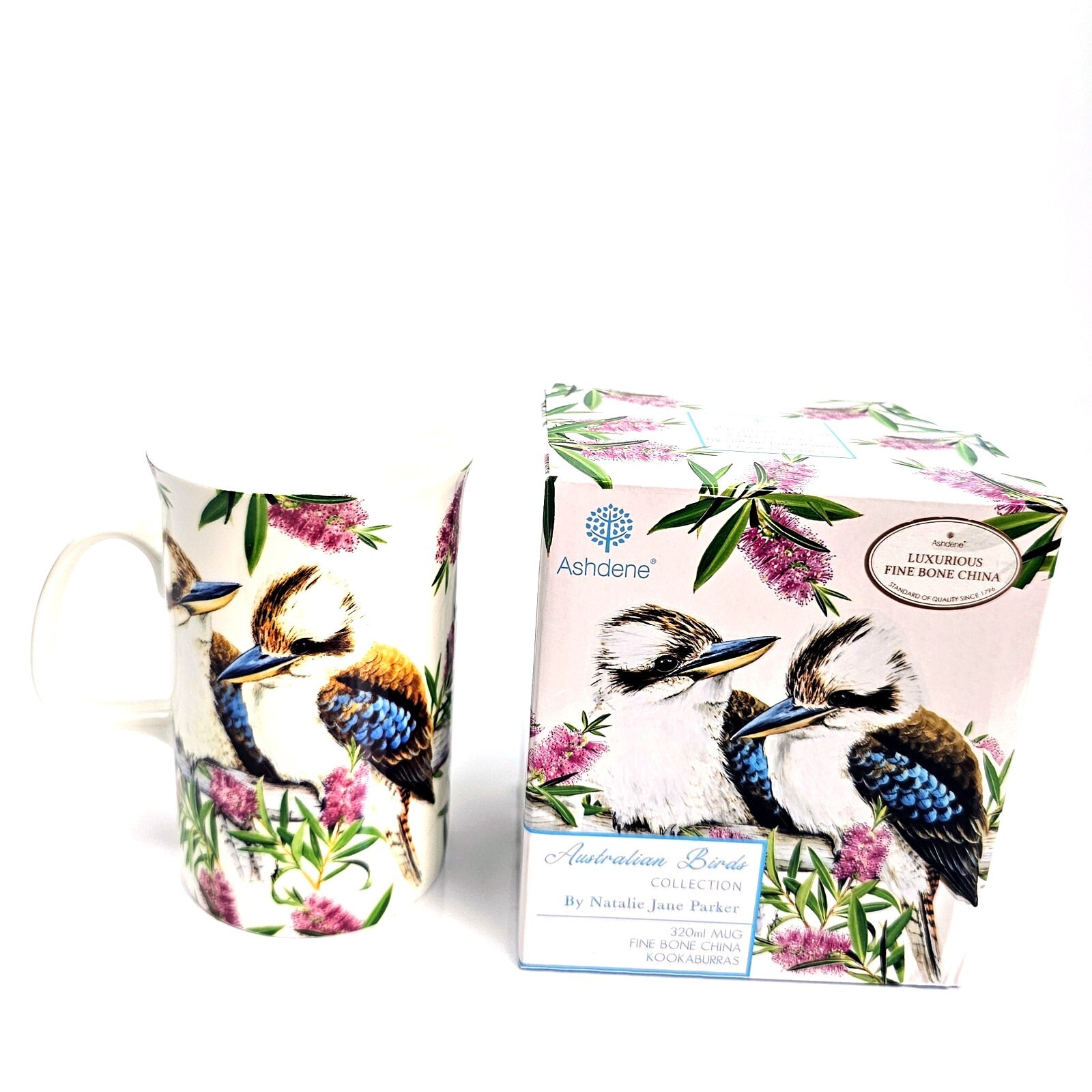 Australian Native Kookaburra Bird Flora China Coffee Mug Cup Ashdene ...