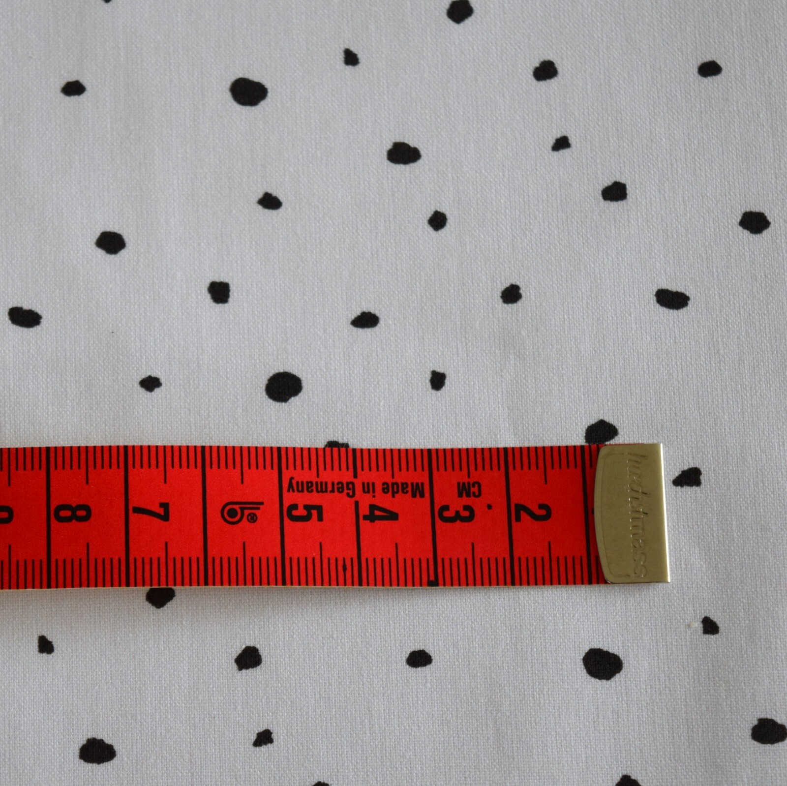 MONOCHROME COTTON FABRIC SLEEPY EYES, CROSS meter EX WIDE 160 CM 64 ...