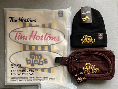 Justin Bieber X Tim Hortons X TimBiebs Fanny Pack, Toque, Tote Bag ...