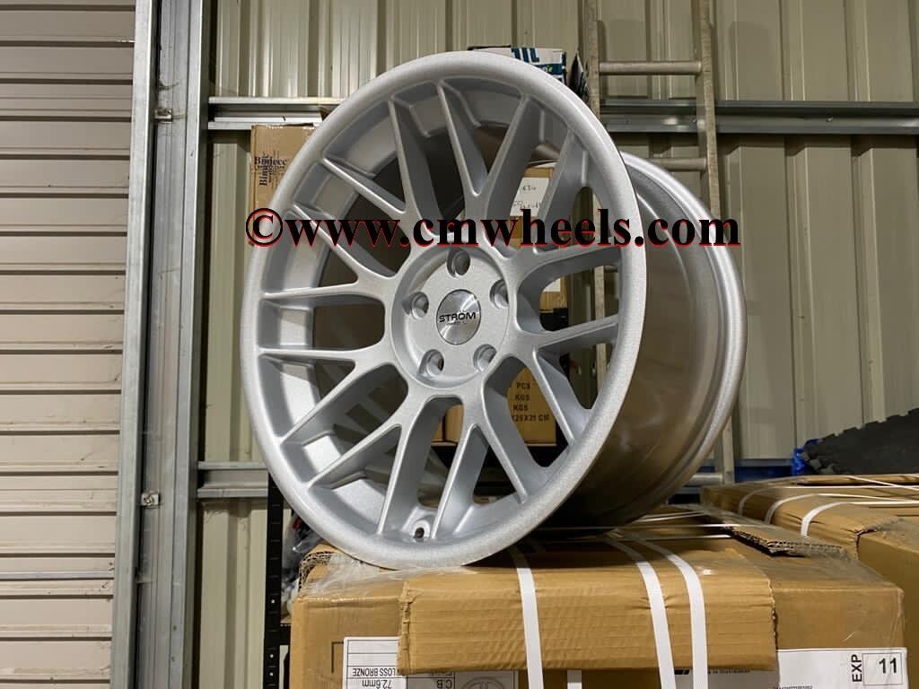 19" Strom STR2 RC ULTRA CONCAVE Alloy Wheels Quartz Silver BMW E60 E61 ...