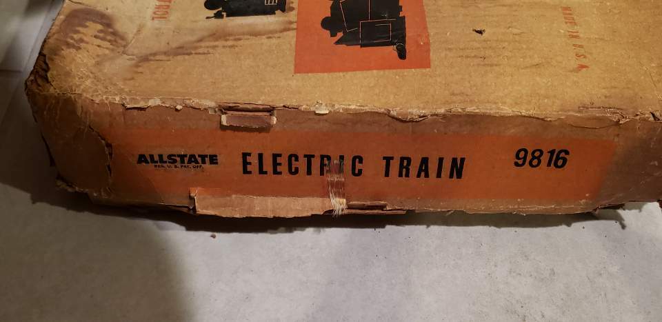 Marx Sears Allstate Electric Train set No.9816 with Box Vintage ...
