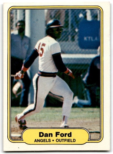 1982 Fleer Dan Ford . California Angels #458 | eBay