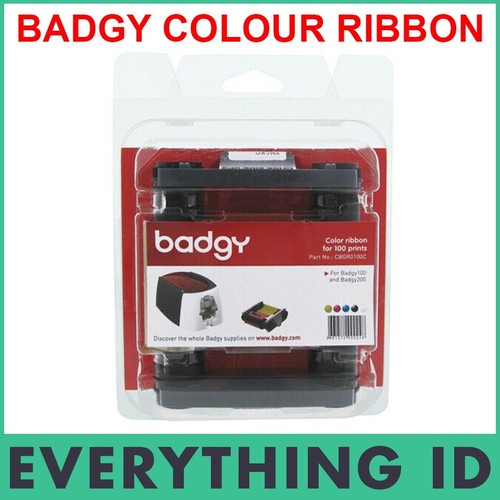 EVOLIS BADGY CBGR0100C YMCKO COLOUR 100 PRINT RIBBON FOR BADGY100 ...