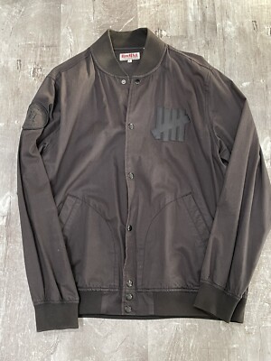 Vintage Undefeated Button Jacket Black On Black Yankees Undftd Large ...