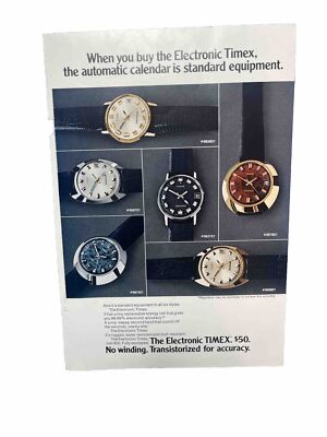1970s Timex Print Ad 10” X 7” | eBay