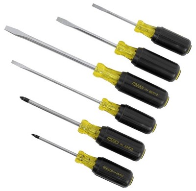 Stanley Assorted Screwdriver Set 6 pc | eBay