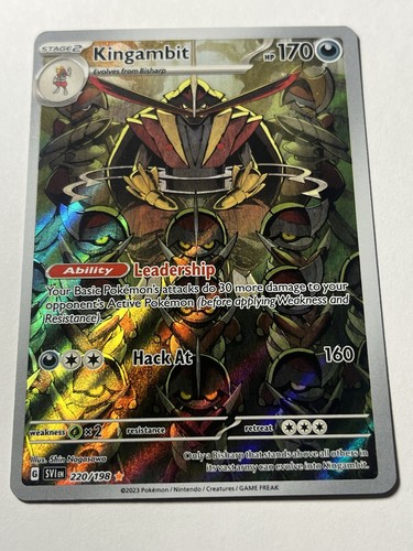 Kingambit 220/198 Sv01: Scarlet & Violet Base Set Holo Pokemon TCG ...