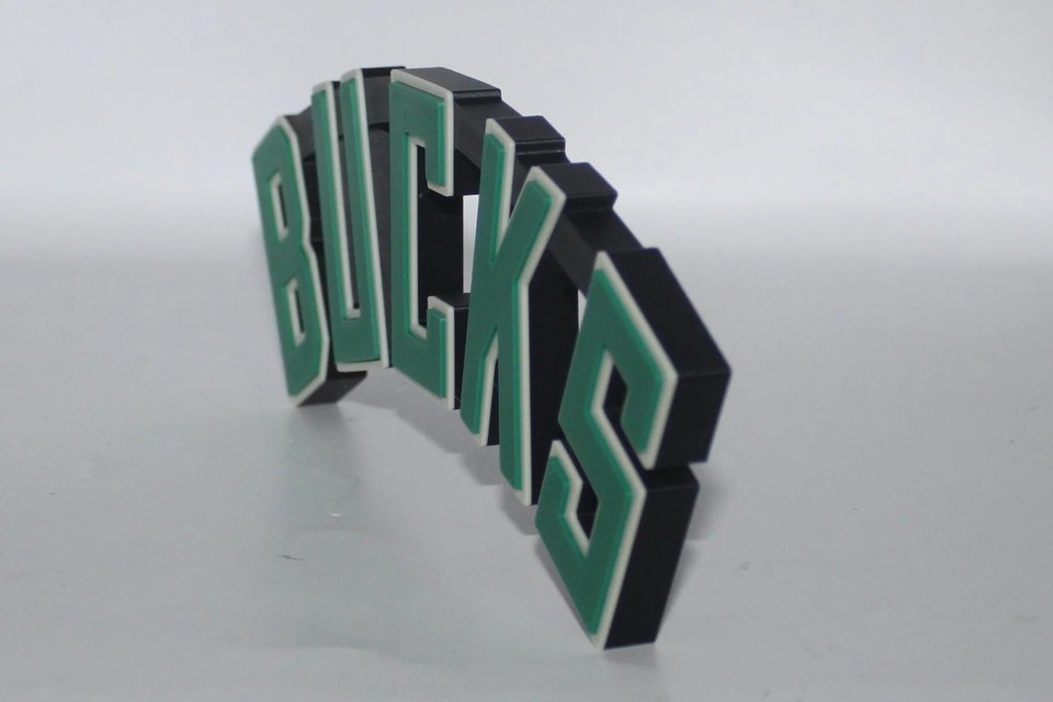 Milwaukee Bucks 3D printed Logo Sign Wall Desk Shelf Art | eBay
