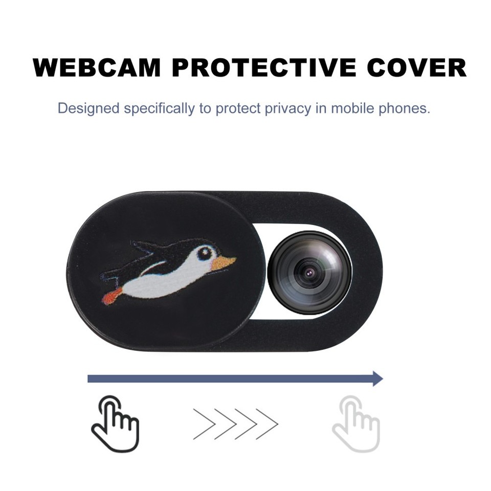 4 Pcs Computer Camera Cover Slide Penguin Laptop Covers for Laptops ...