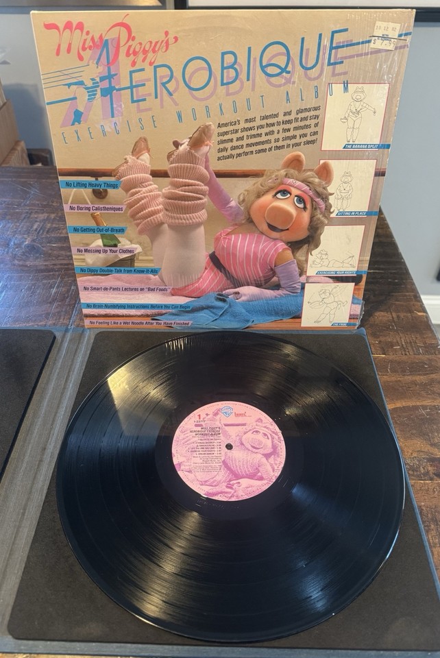 Miss Piggy Aerobics Exercise Workout Album Vinyl Record In Shrink! The ...