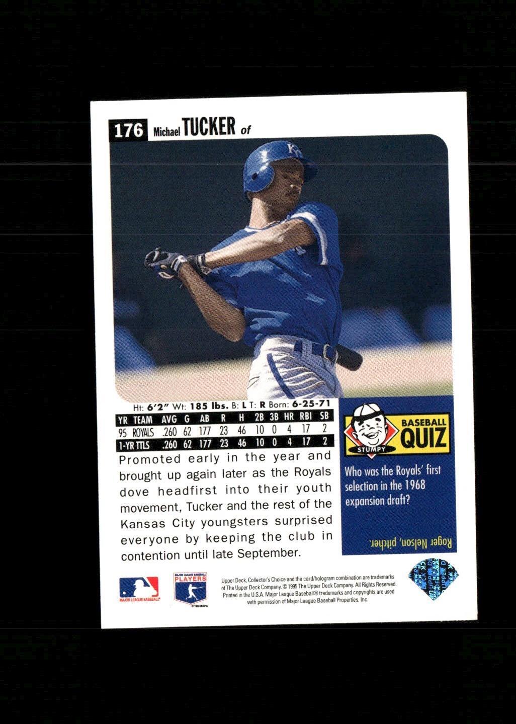 Michael Tucker 1996 Collector's Choice Baseball Card #176 Kansas City ...