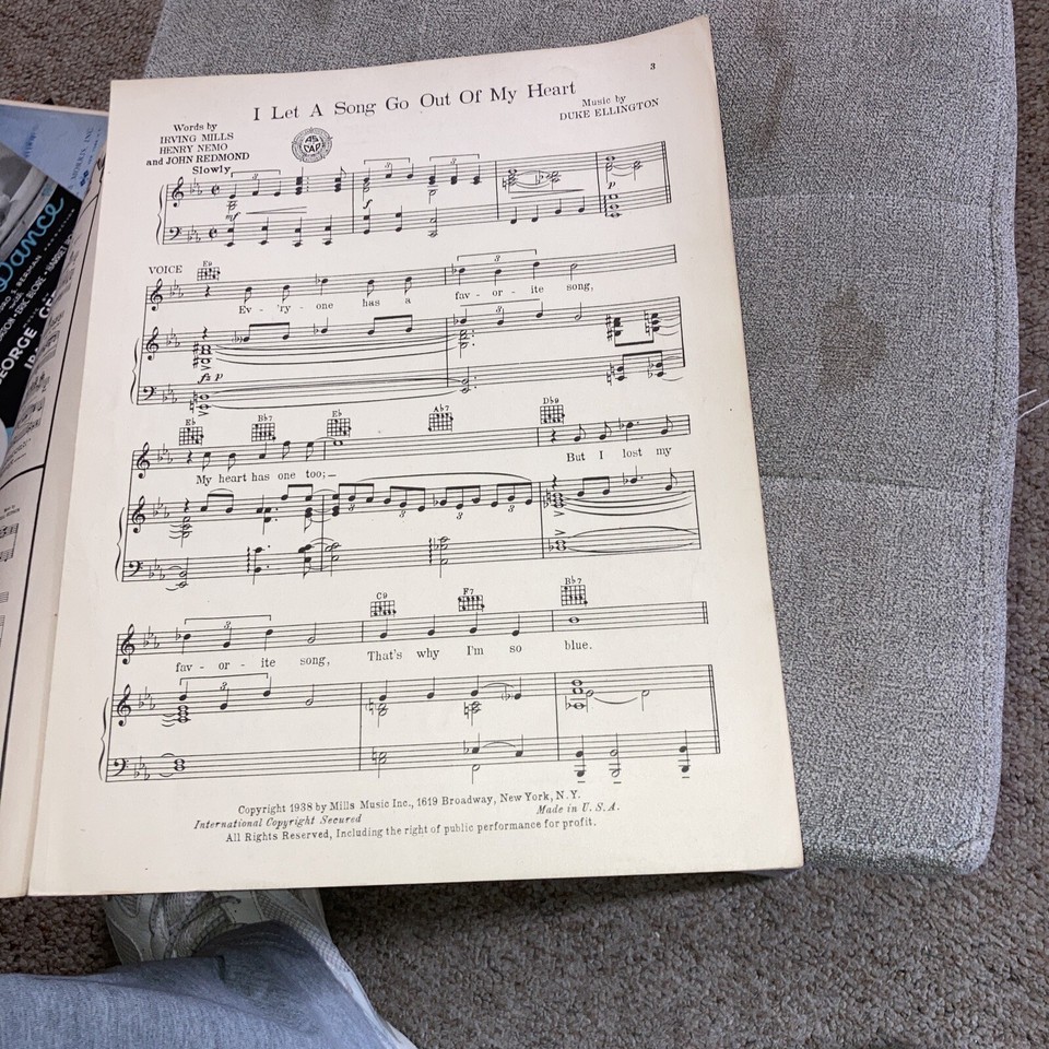 I Let A Song Go Out Of My Heart Sheet Music by Duke Ellington - Benny ...