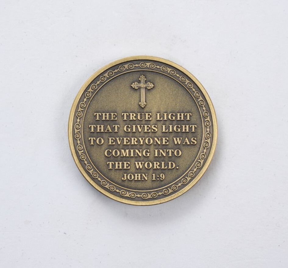 New Nativity Religious Challenge Coin John 1:9 Bible Verse Christian ...