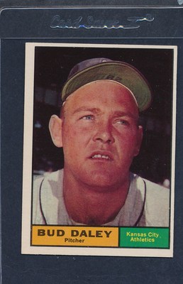 1961 Topps #422 Bud Daley A's EX 61T422-22716-3 | eBay