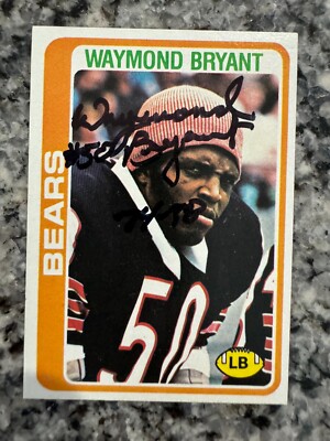 Waymond Bryant Signed CHICAGO BEARS Card 1978 Topps | eBay