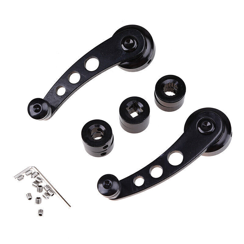 2X HOT NEW PAIR Window Winder Black Crank Car Handle Manual Door For ...