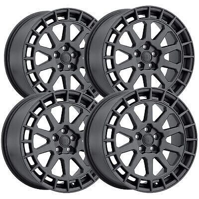 (Set of 4) Black Rhino Boxer 17x8 5x108 +40mm Gun Black Wheels Rims 17 ...