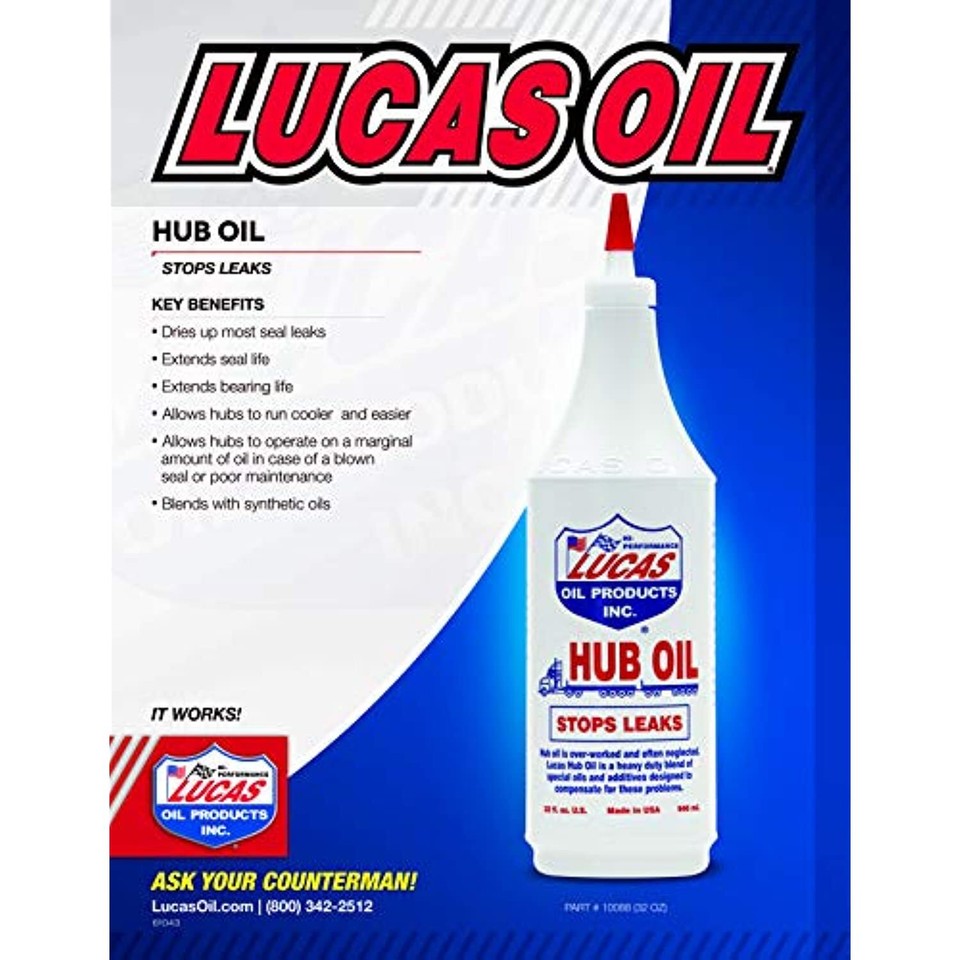 Lucas Oil Products 10088 Hub Oil | eBay