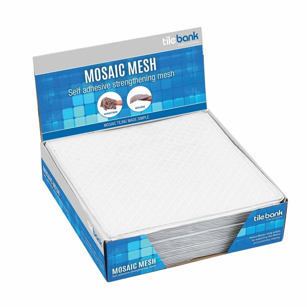 Mosaic Mesh Self Adhesive High Grab Stiffening Mosaic fix Tile Backing ...