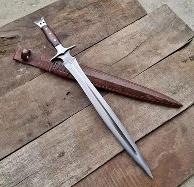 Custom Handmade Carbon Steel Blade Versatile Viking Sword | Hunting ...
