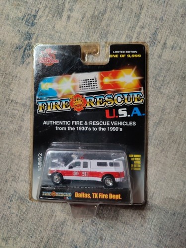 Racing Champions Fire & Rescue USA Dallas, TX Fire Dept. 1999 Ford F ...