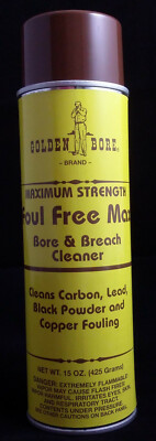 BORE CLEANER, FOUL FREE MAX by GOLDEN BORE -15oz-w free bore light ...