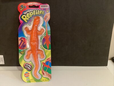 Ja-Ru Stretchy Reptiles - Orange Lizard - Slime, Sticky, Twisty | eBay