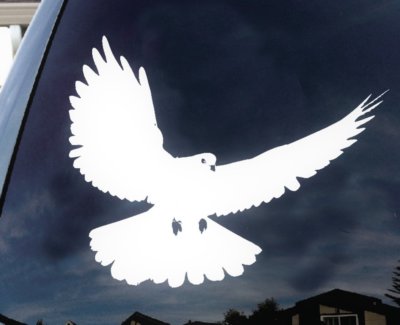 Dove, bird, flying, beautiful, nature decal sticker car truck laptop 6 ...