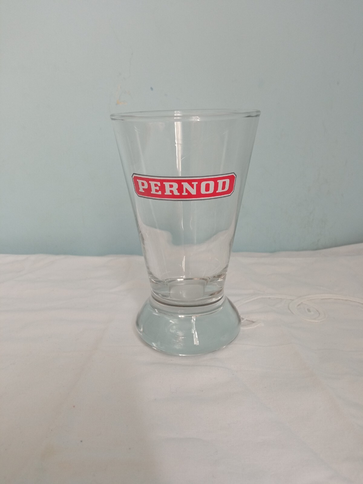 Vintage Pernod Glass Red and White Lettering Man Cave Home Bar | eBay UK