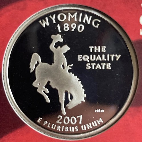 2007-S Wyoming Silver Proof State Quarter 90% Silver From Proof Set | eBay