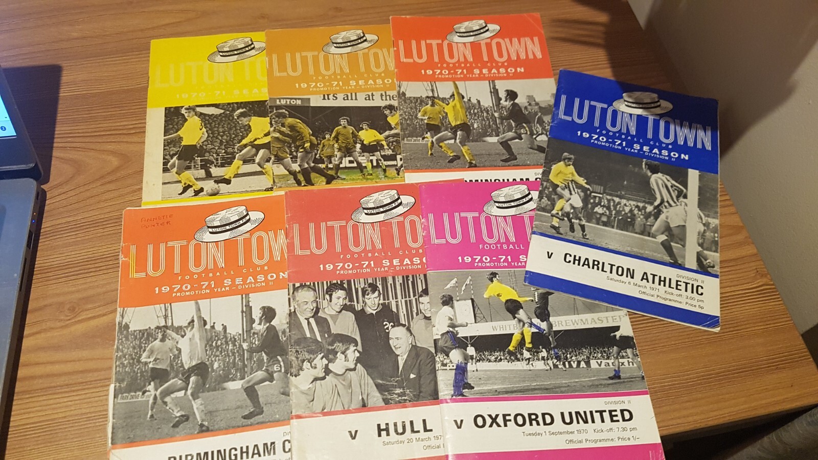 Luton Town Football Club programmes 1970-75 seasons' Various matches ...