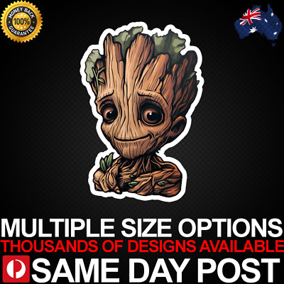 Cute Young Groot Vinyl Car Sticker Decal Cheap Laptop Characters ...