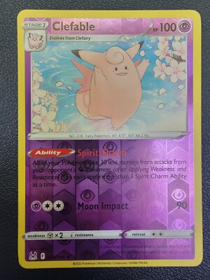 Clefable - 063/196 - NM/M - Reverse Holo Rare - Lost Origin - Pokemon TCG | eBay