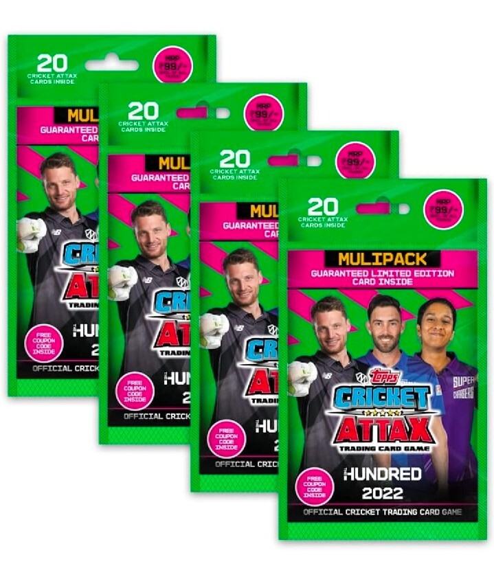 ×12 Topps Cricket Attax 2022 Hundred BOX OF 12 SEALED MULTIPACKS | eBay