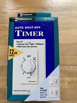 INTERMATIC FD12HWC AUTO SHUT OFF TIMER *NEW IN BOX* - WHITE | eBay